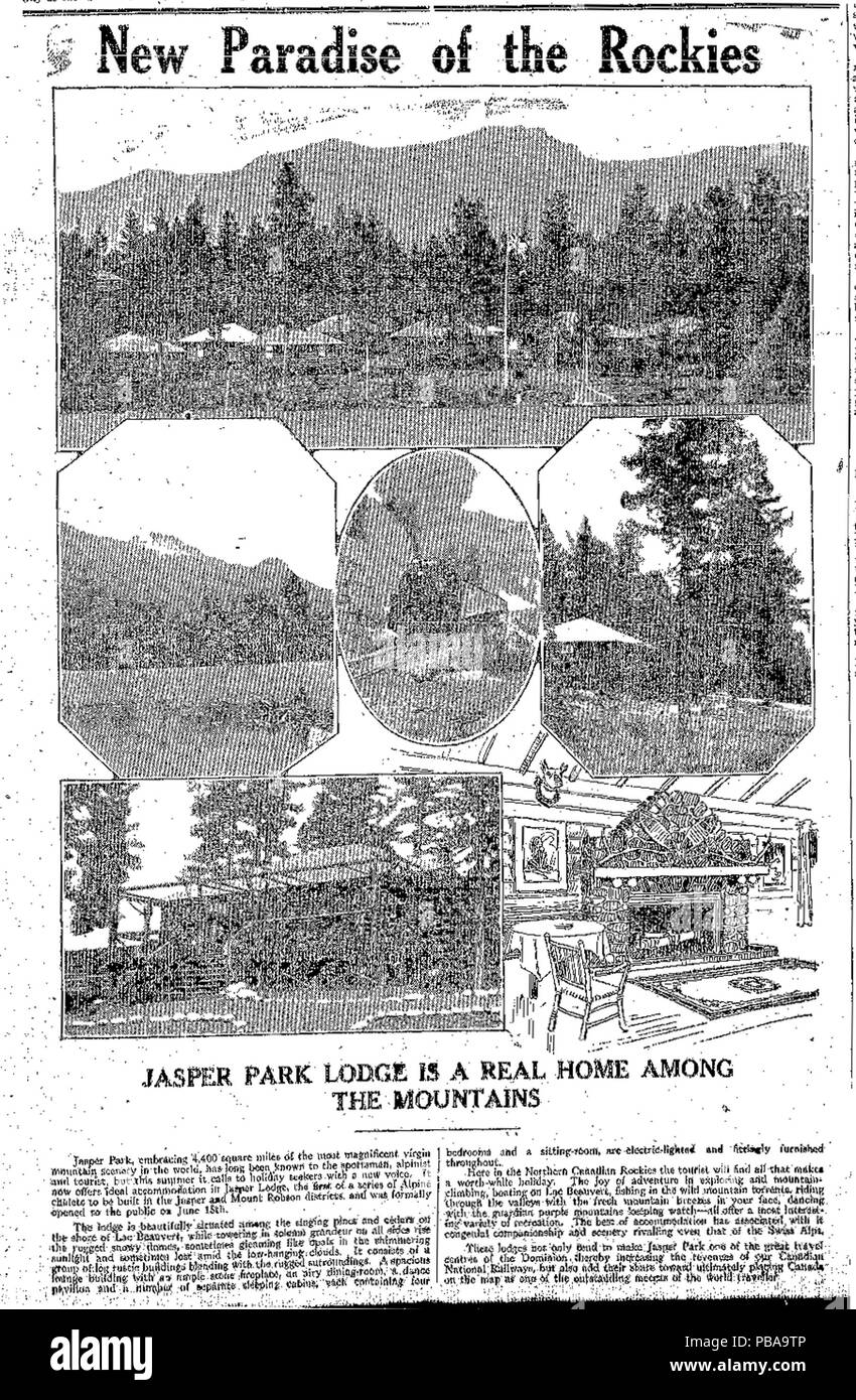 Tourism jasper Black and White Stock Photos & Images - Alamy