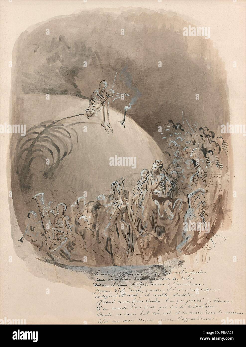 La Danse macabre (The Dance of Death). Museum: PRIVATE COLLECTION Stock ...