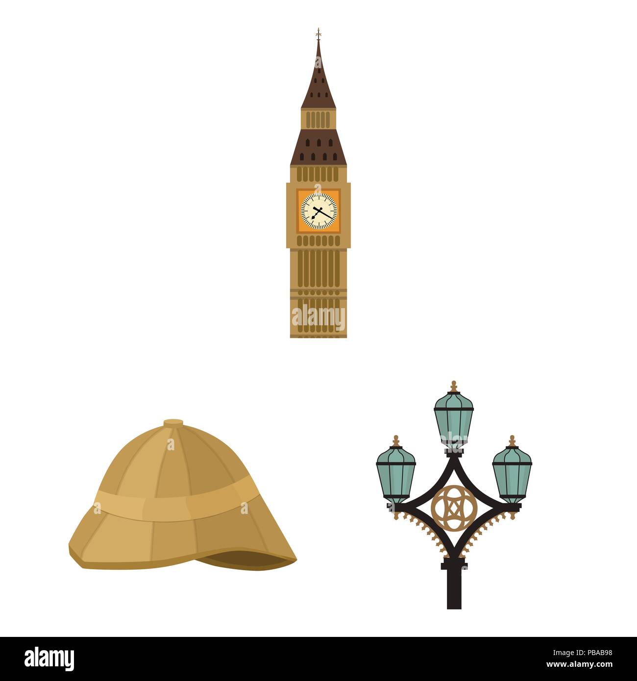 England country cartoon icons in set collection for design.Travel and ...