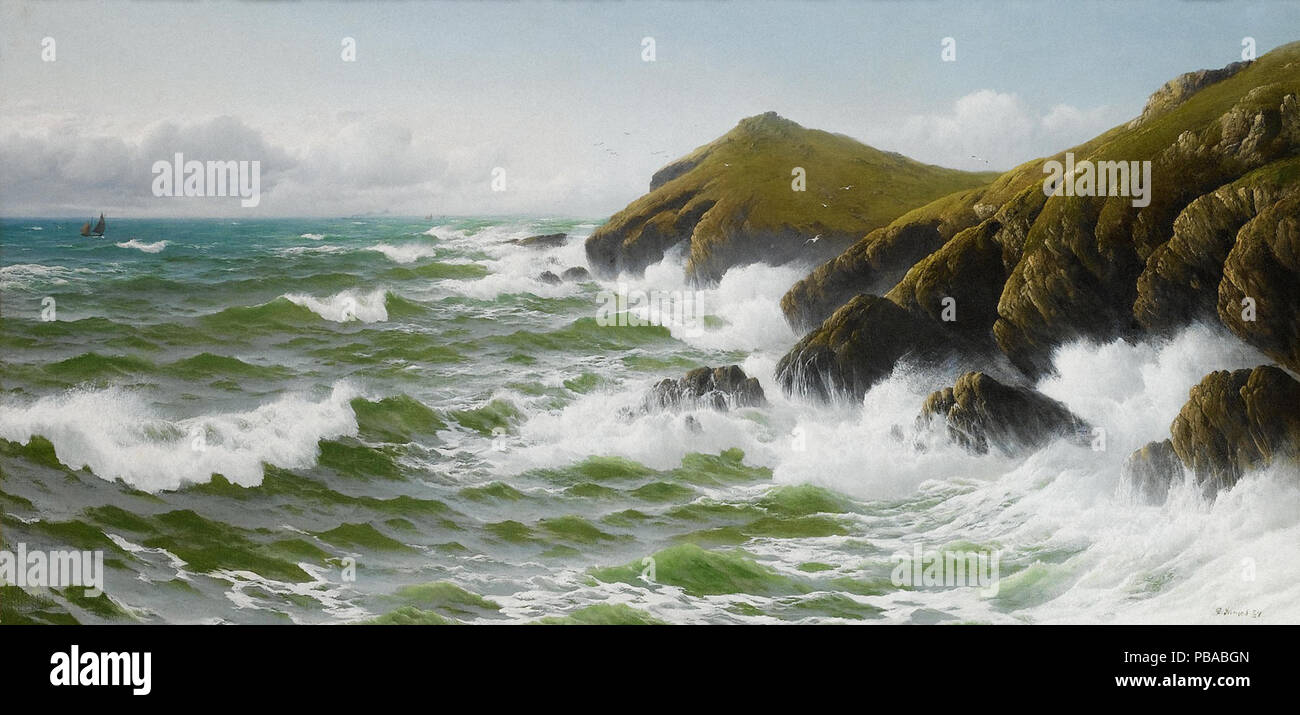 James David - a Gale Rising West Coast of Cornwall Stock Photo - Alamy