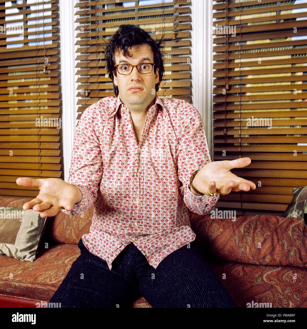 Marcus Brigstocke, English comedian, actor and satirist photographed in ...
