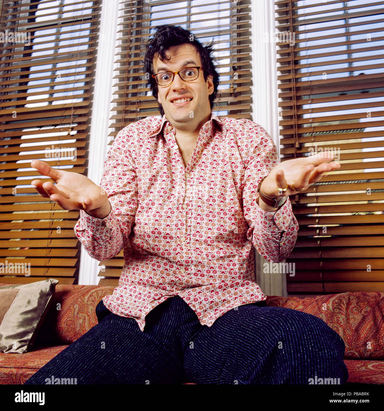 Marcus Brigstocke, English comedian, actor and satirist photographed in ...
