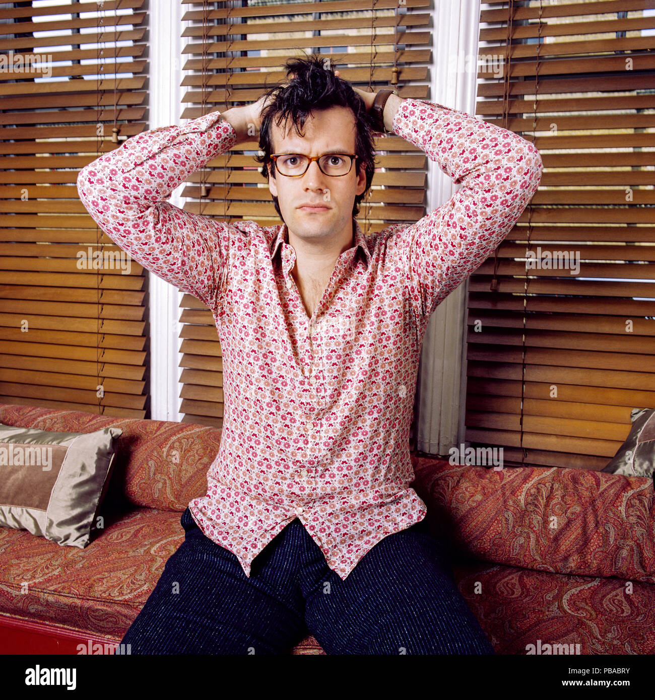 Marcus Brigstocke, English comedian, actor and satirist photographed in ...