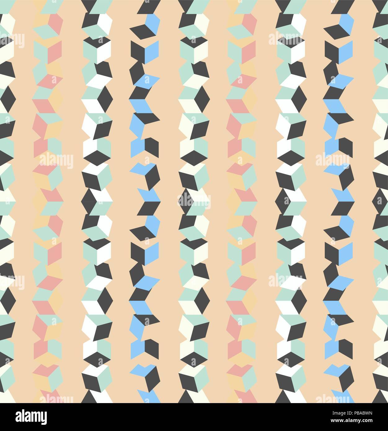 Seamless falling cubes background. Could be used as packing or covering ...