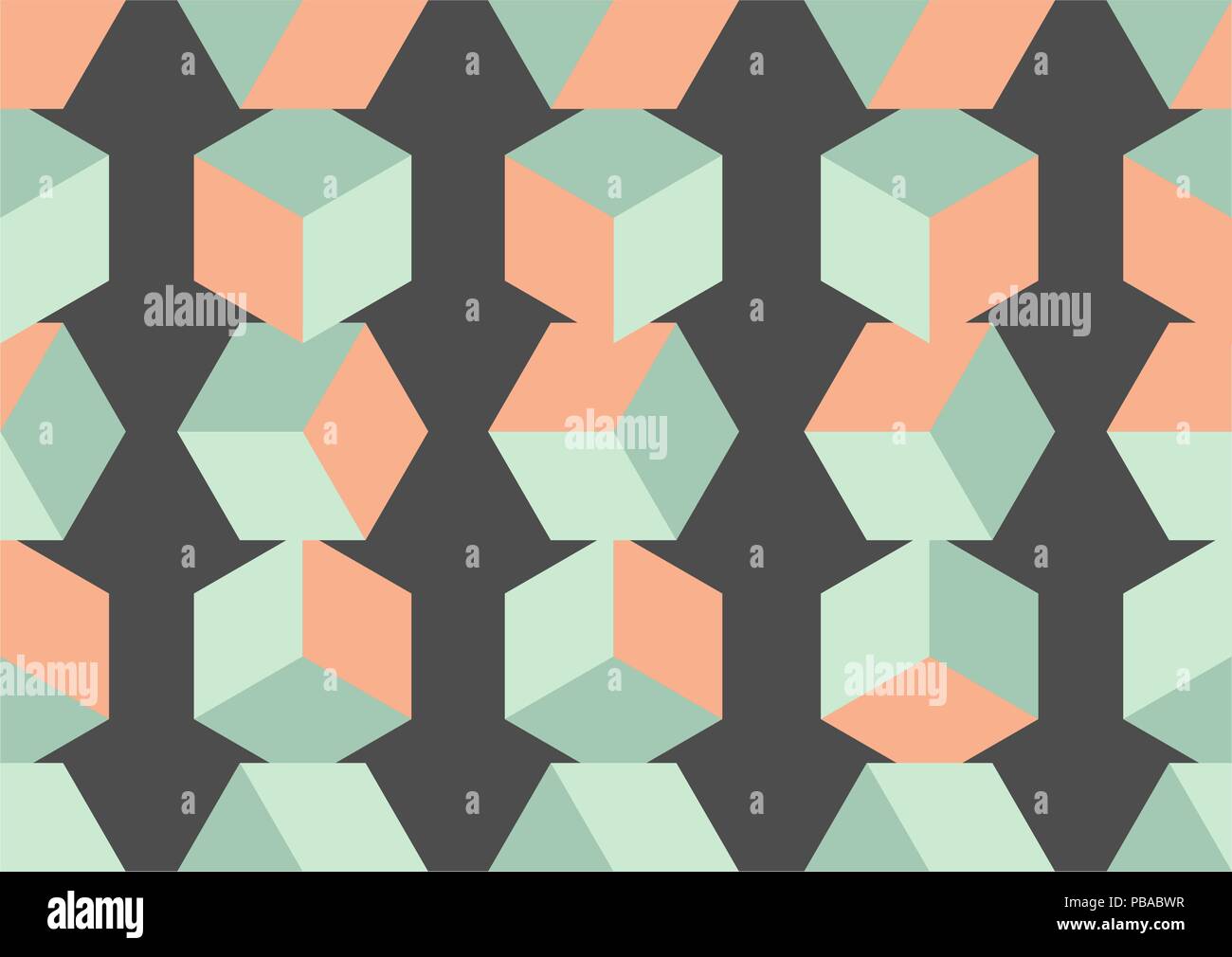 Seamless falling cubes background. Could be used as packing or covering ...