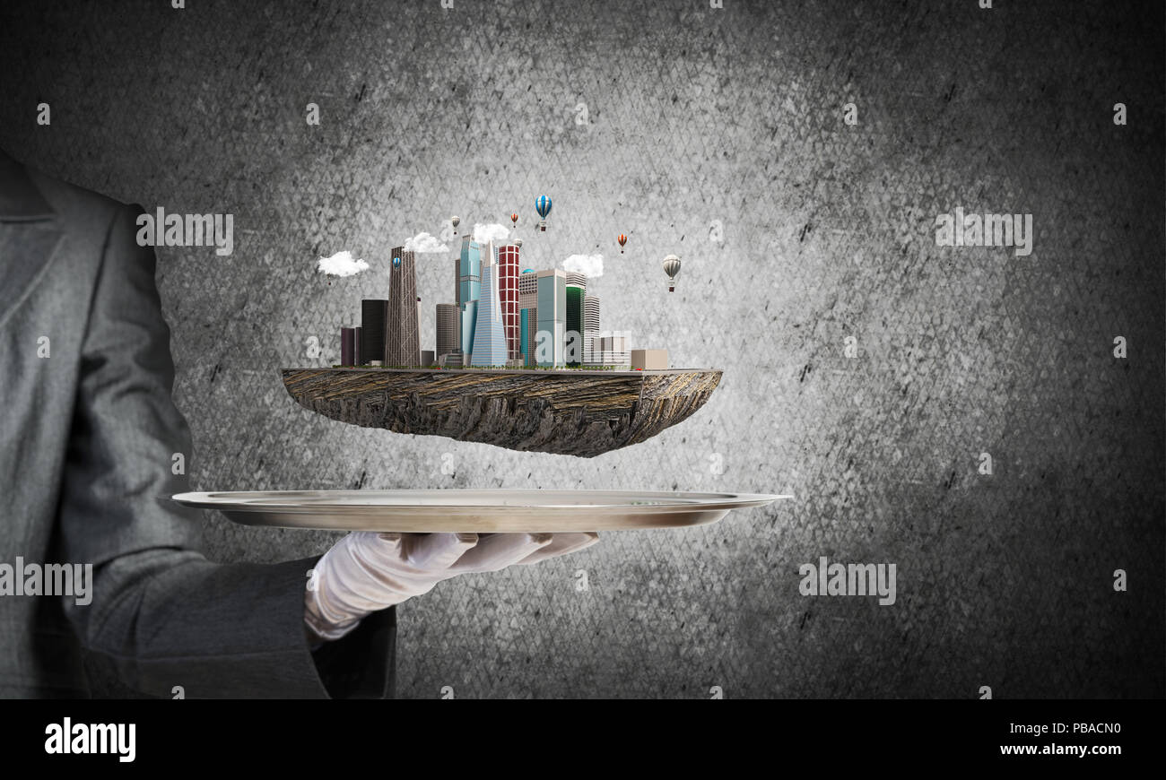 Concept of modern urban development Stock Photo - Alamy