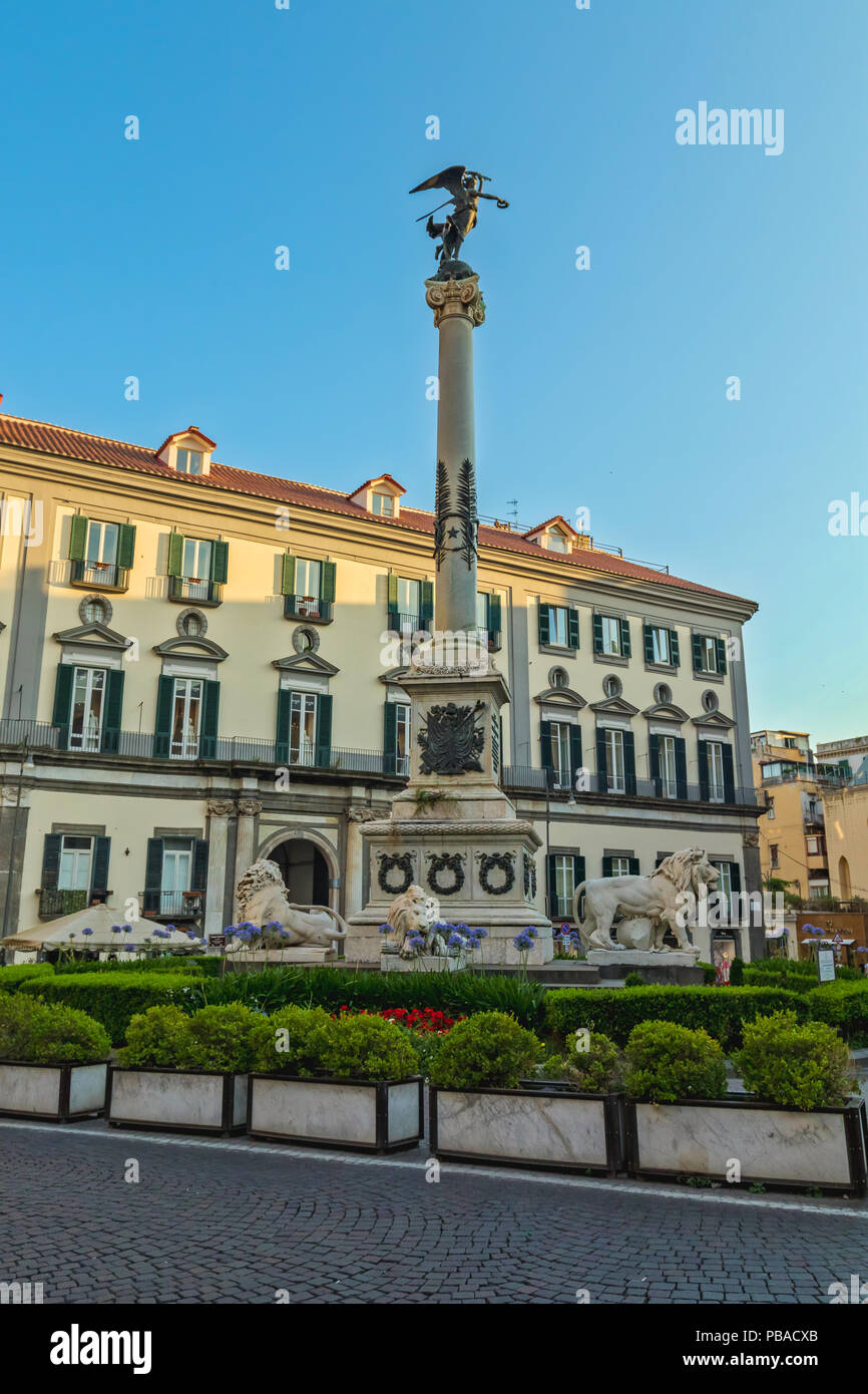 Piazza dei Martiri (Martyrs' Square). Monument square in Naples ...