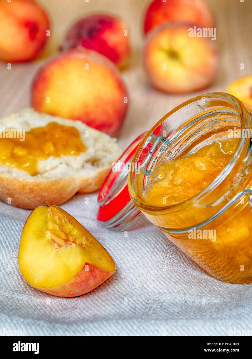 Peach jam jar hi-res stock photography and images - Alamy