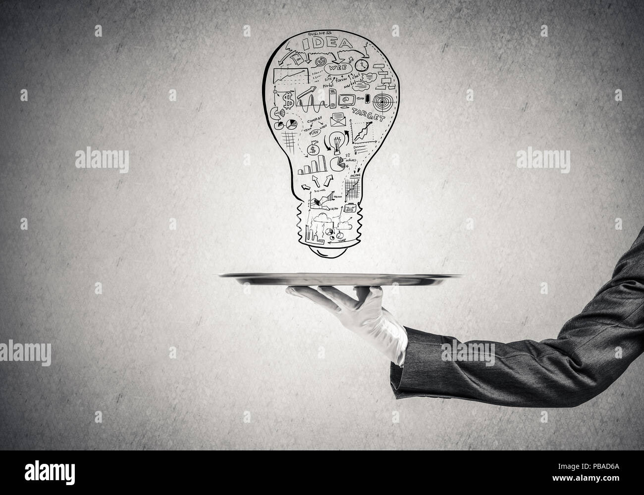 Concept of lightbulb as symbol of new idea Stock Photo - Alamy