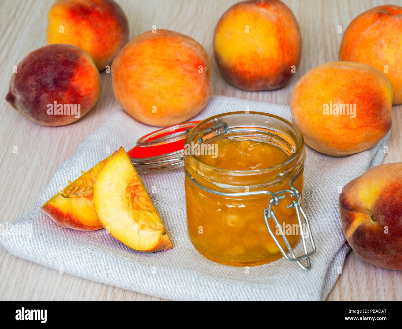 Peach jam jar hi-res stock photography and images - Alamy