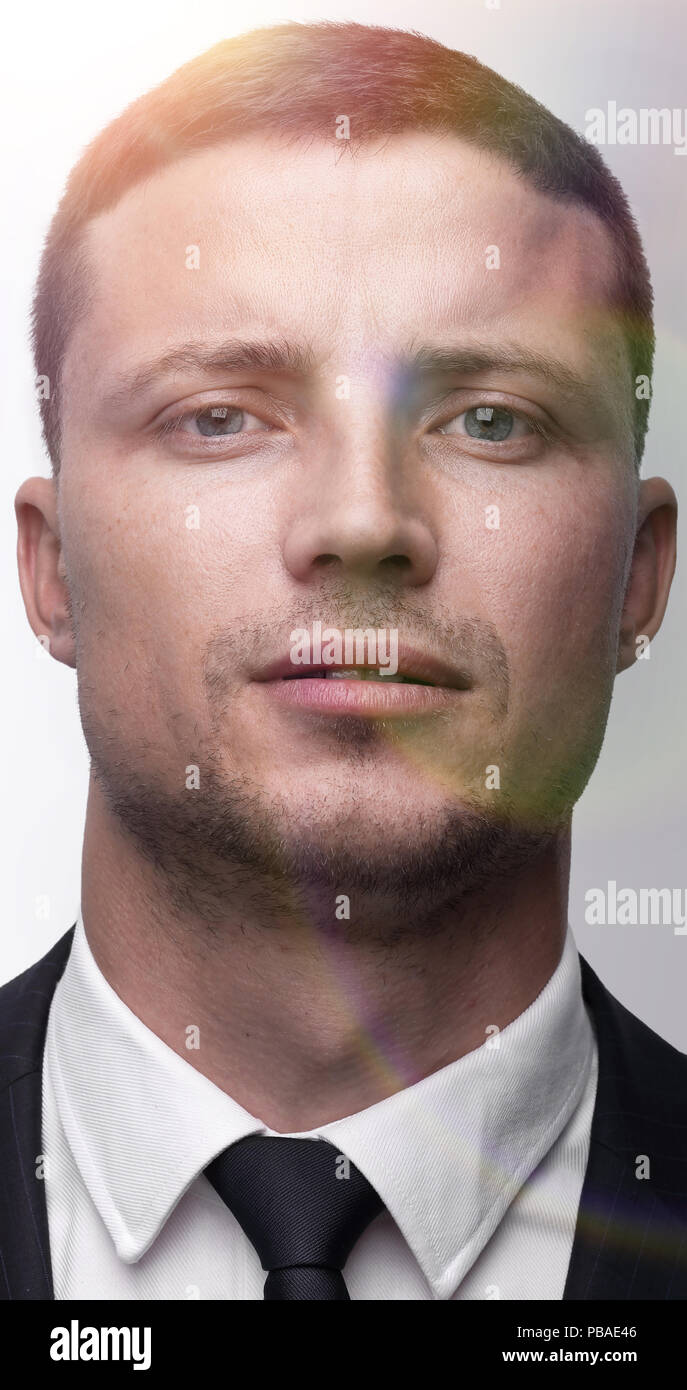 closeup face of a successful man Stock Photo - Alamy