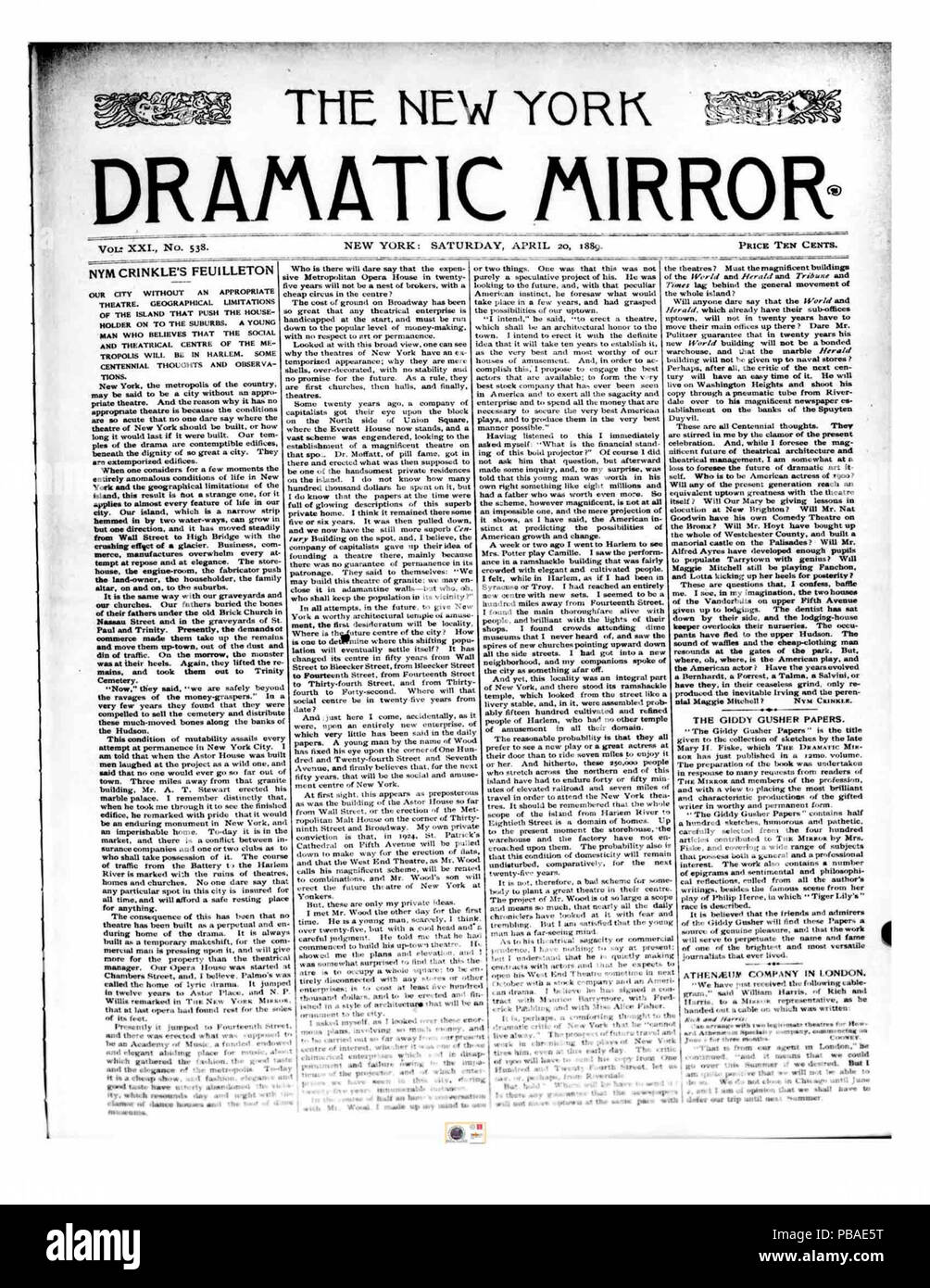 New york dramatic mirror hi-res stock photography and images - Alamy