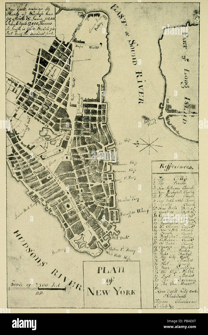 1096 New York map Stock Photo - Alamy