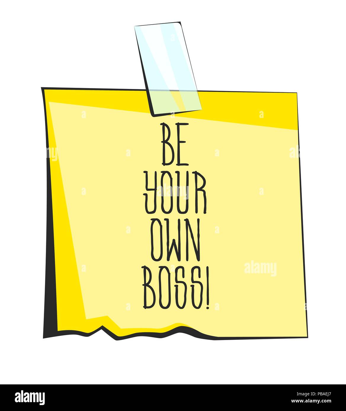 Own work note Stock Vector Images - Alamy