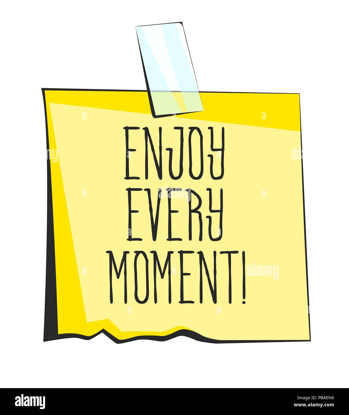 Work and enjoy every moment Stock Vector Images - Alamy
