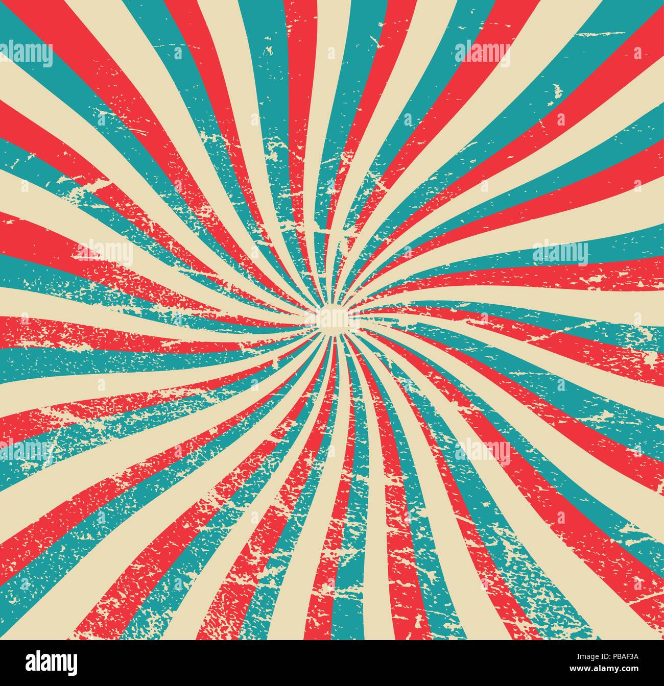 Vintage paper, retro rays background, scratched texture. Vector layout ...