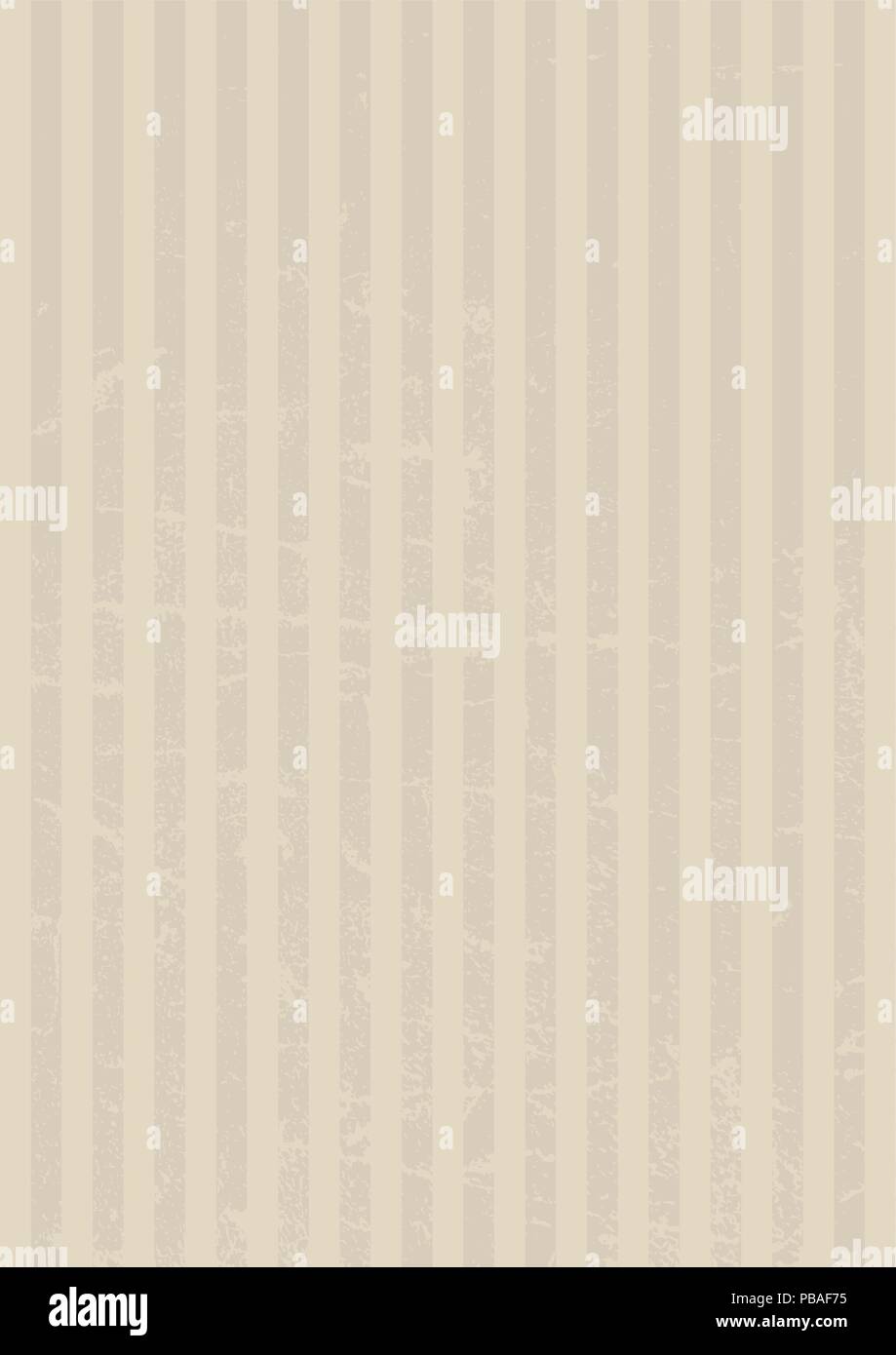 Vector retro paper. Stripes and scratches. Old texture. Beige tones. A4 ...