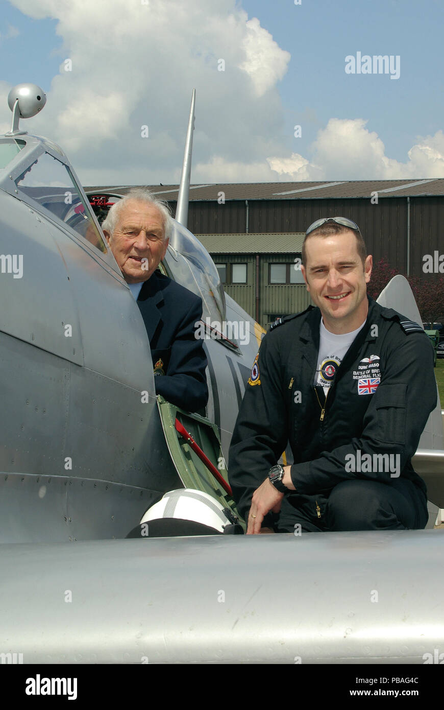 Royal Air Force wartime Battle of Britain veteran pilot Tony Pickering ...