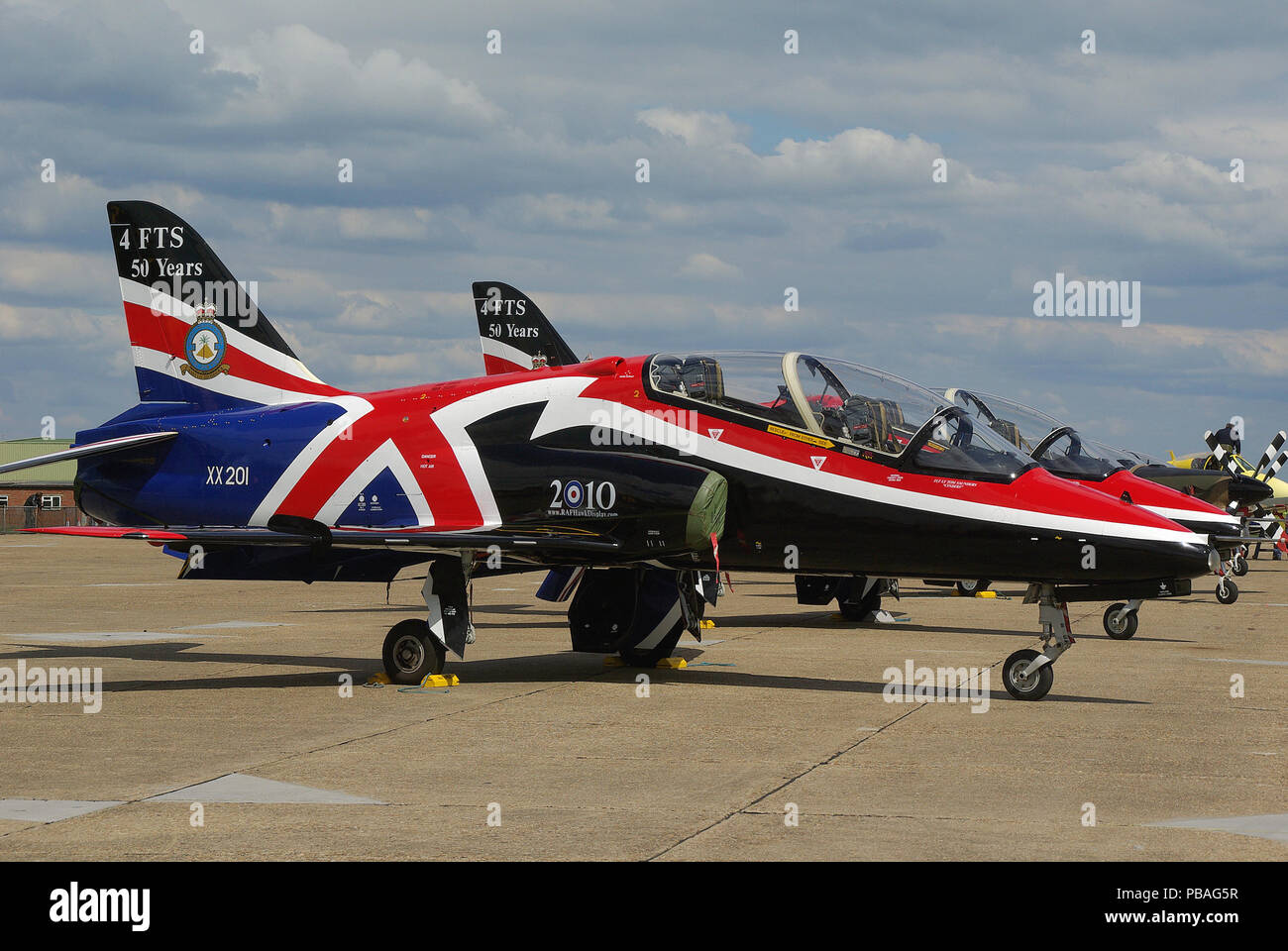 Royal Air Force RAF 2010 air display special scheme BAe Hawk T1. Solo ...