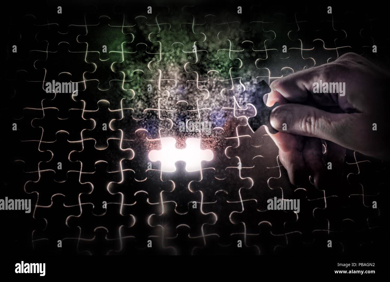 The Missing Piece Stock Photo - Alamy