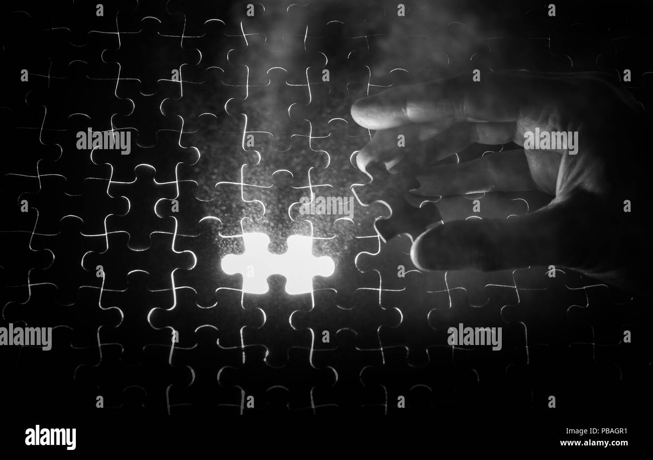 The Missing Piece Stock Photo - Alamy
