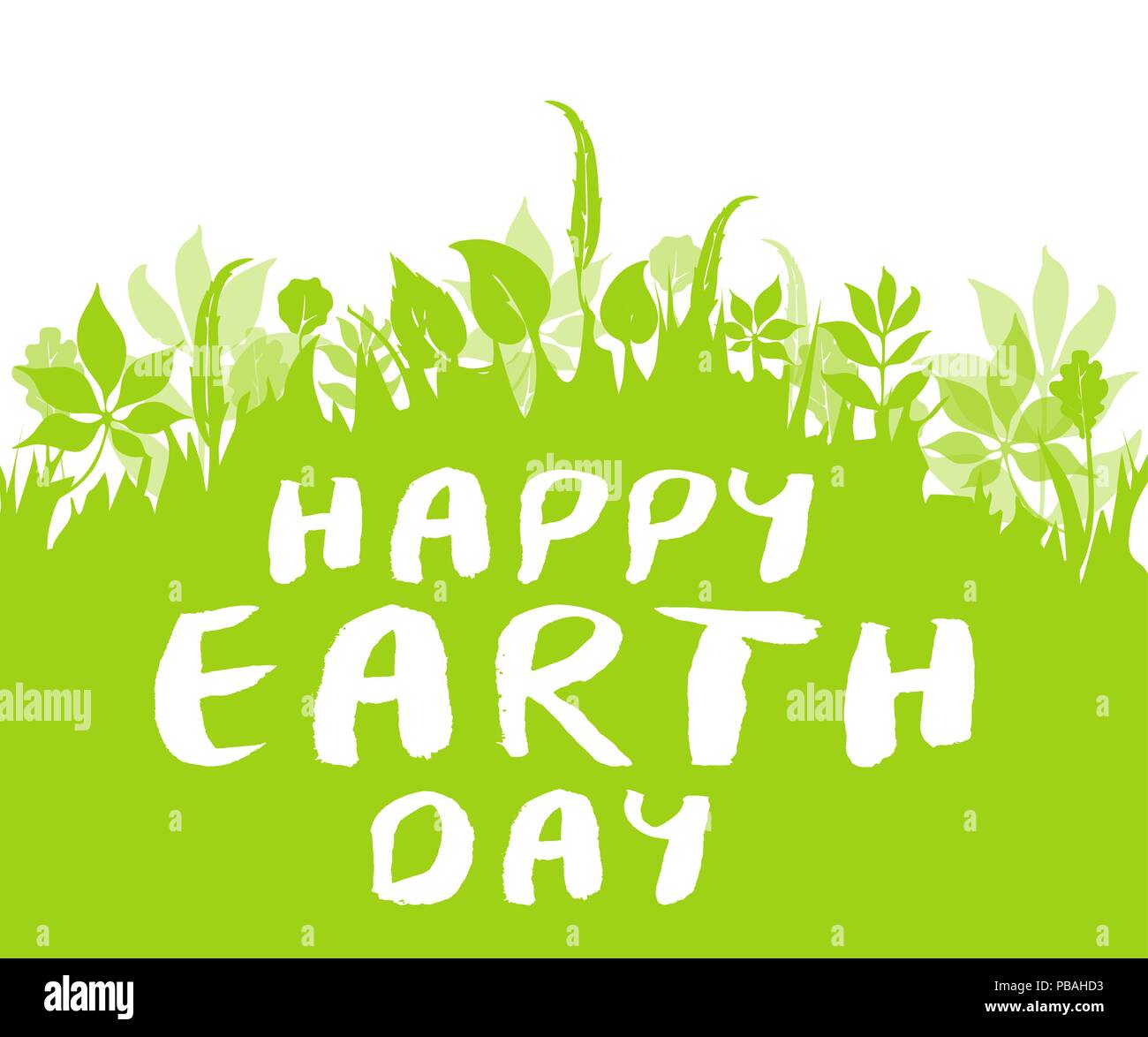 Happy Earth Day banner. Springtime and summertime fresh background ...