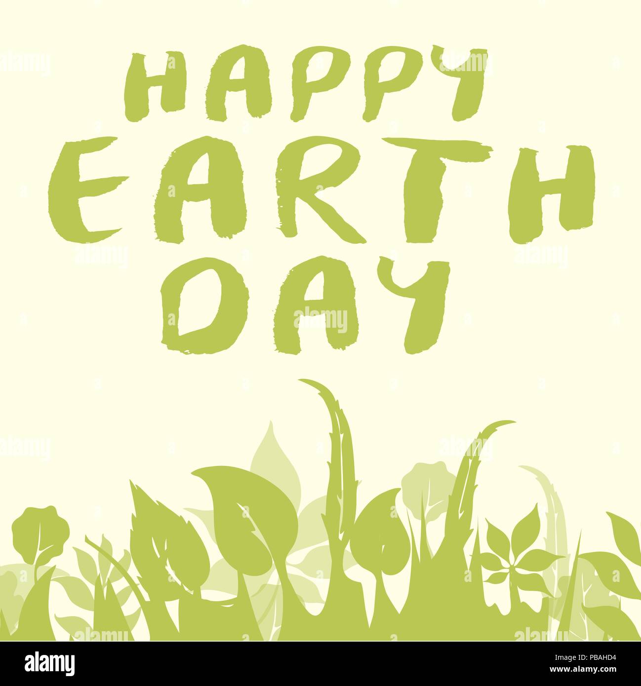 Happy Earth Day banner. Springtime and summertime fresh background ...