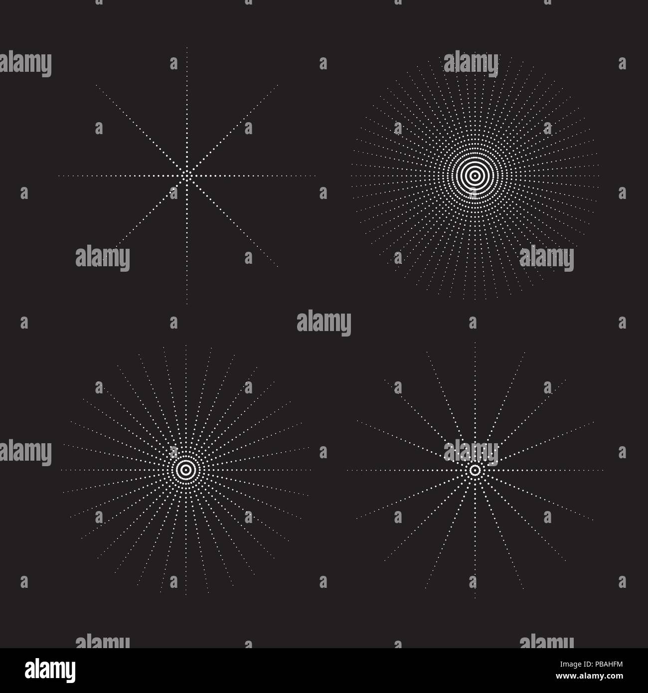 Circle dot patterns vector set Stock Vector Image & Art - Alamy