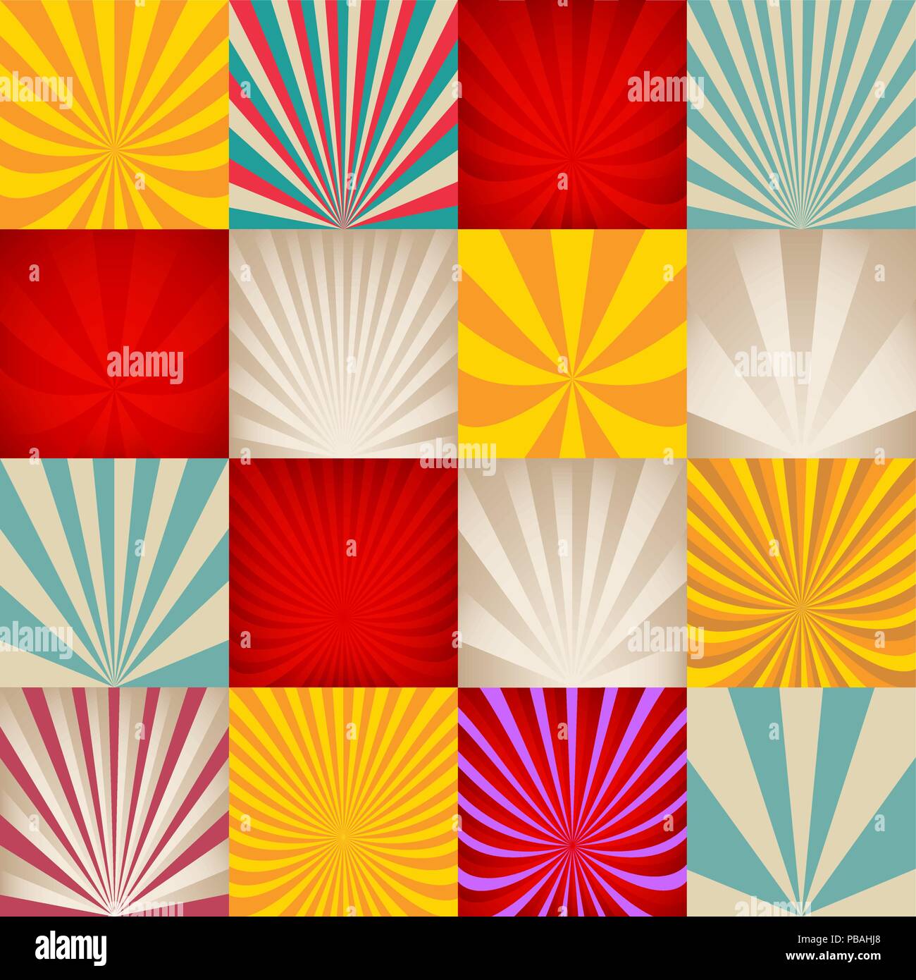 Retro backgrounds set. Vintage patterns Stock Vector Image & Art - Alamy