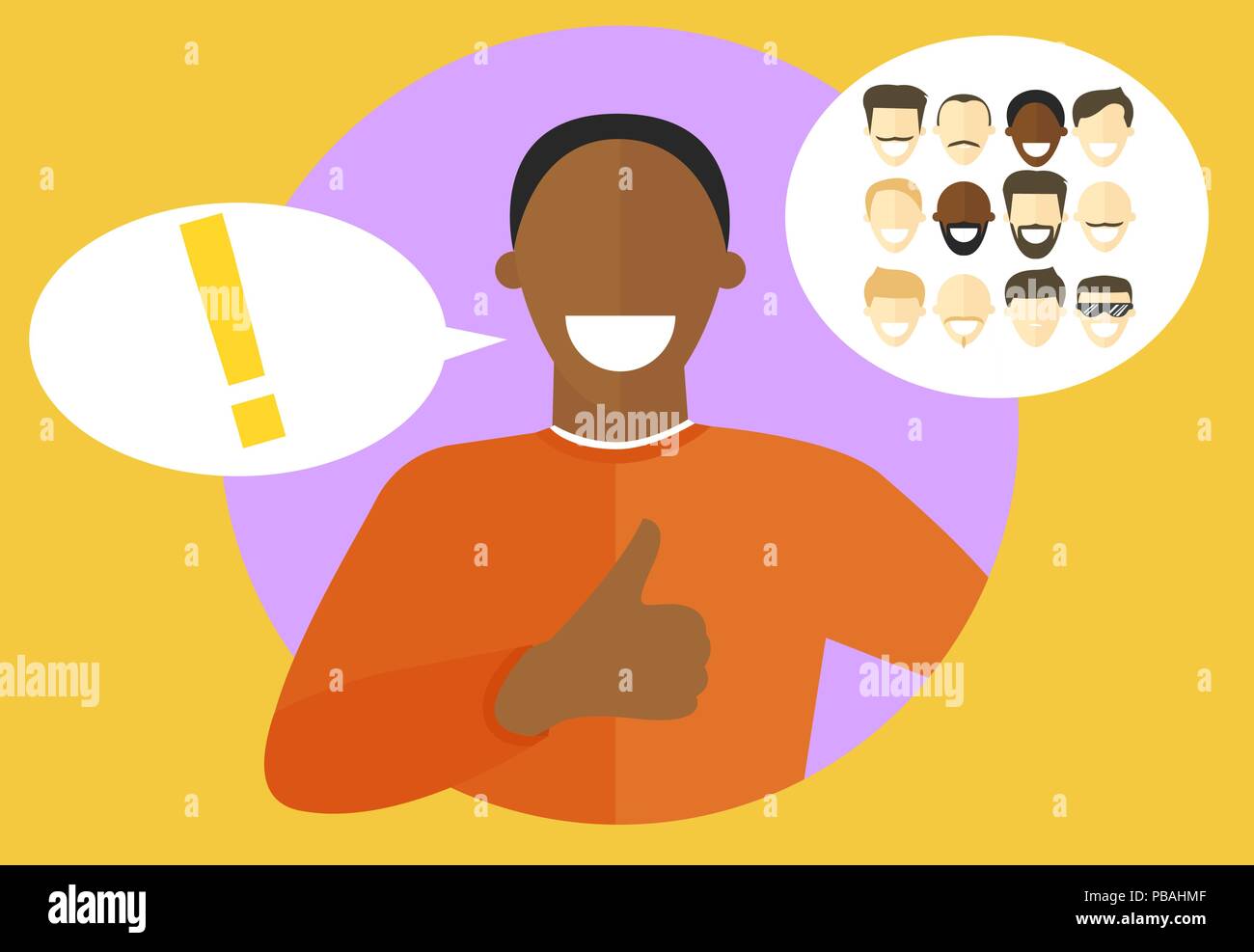 Set black african faces Stock Vector Images - Alamy