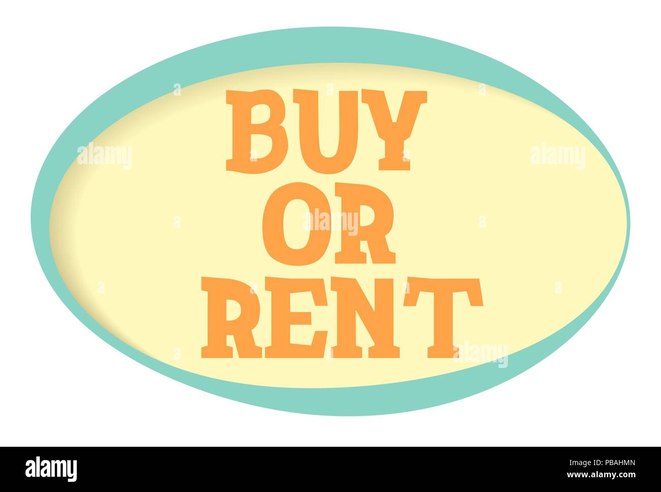 Buy or rent vector sticker. Volume frame with shadow. Speech bubble in ...