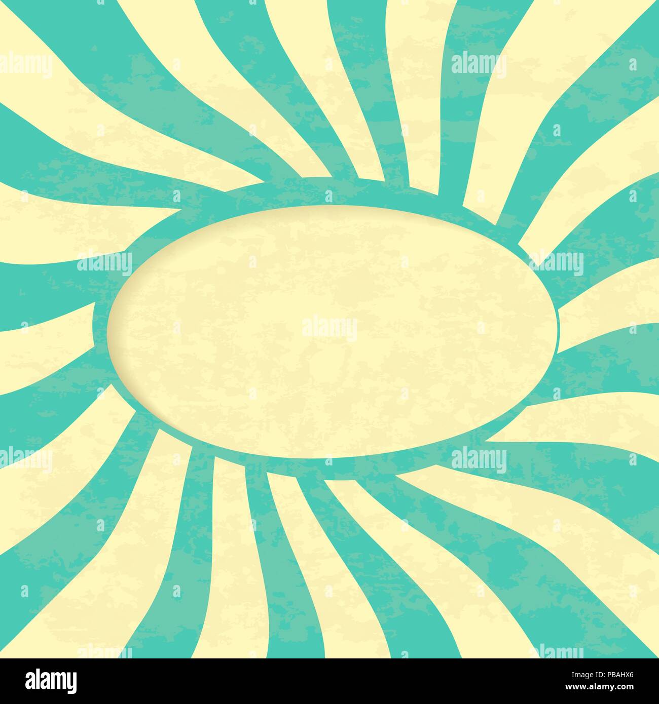 Retro rays background with volume frame. Old texture effect. Vector ...