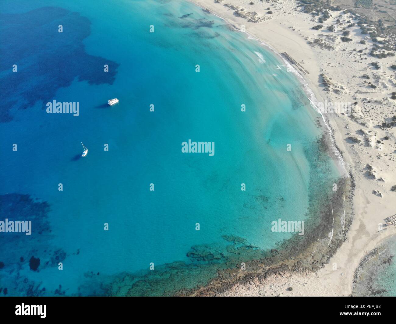 Semos Beach in Elafonisos Island, Greece Stock Photo - Alamy
