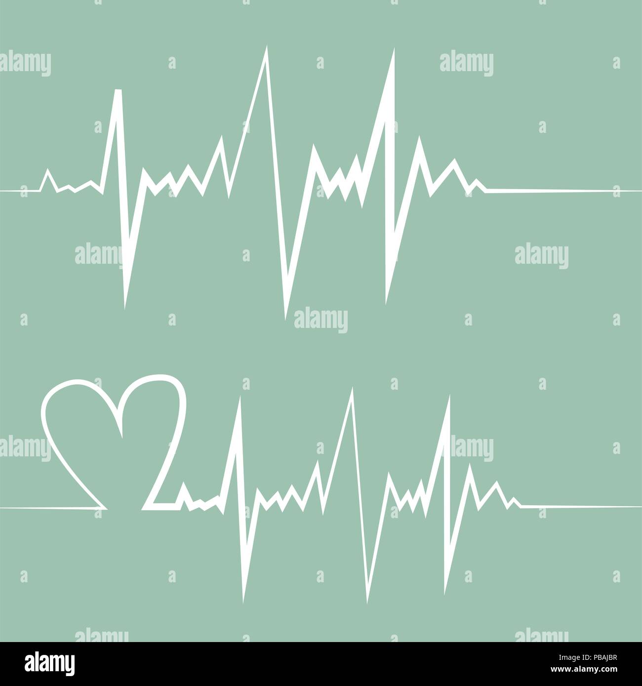 Heart rate graph ecg illustration hi-res stock photography and images ...