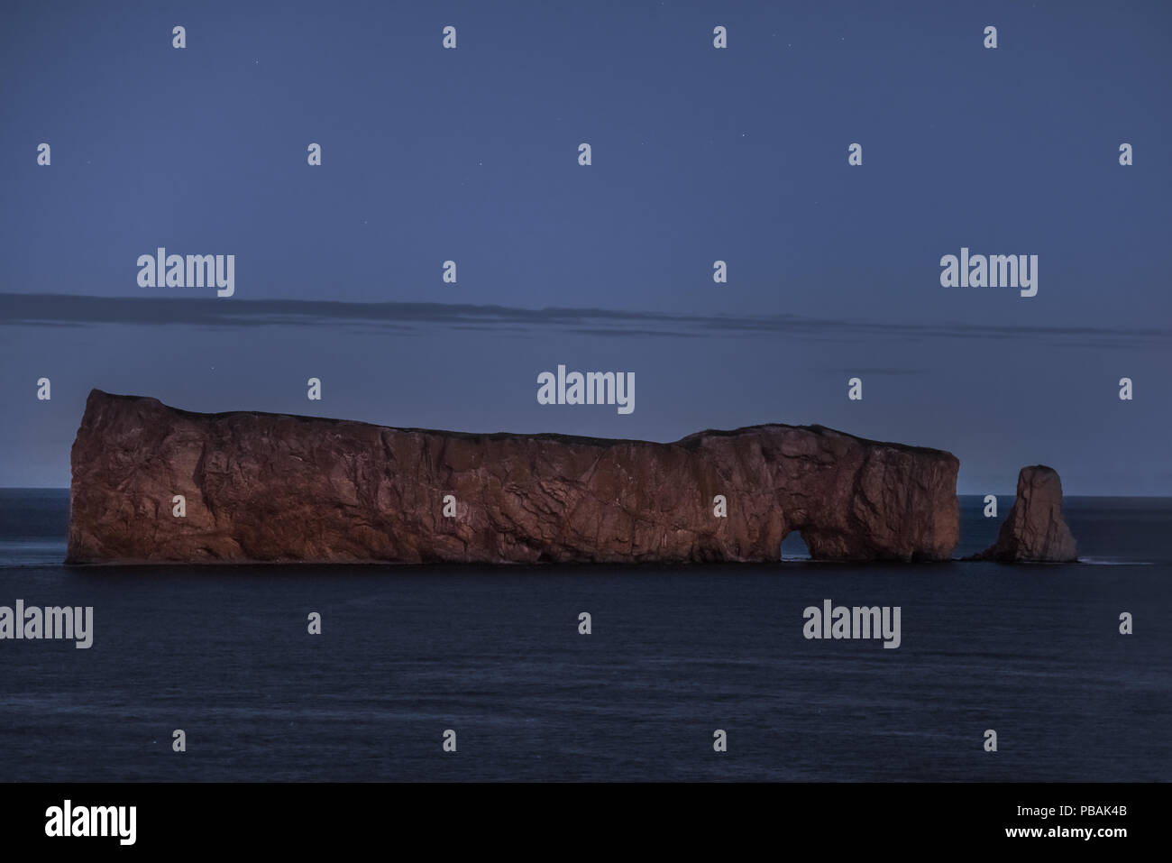Perce rock gaspe quebec sunset hi-res stock photography and images - Alamy