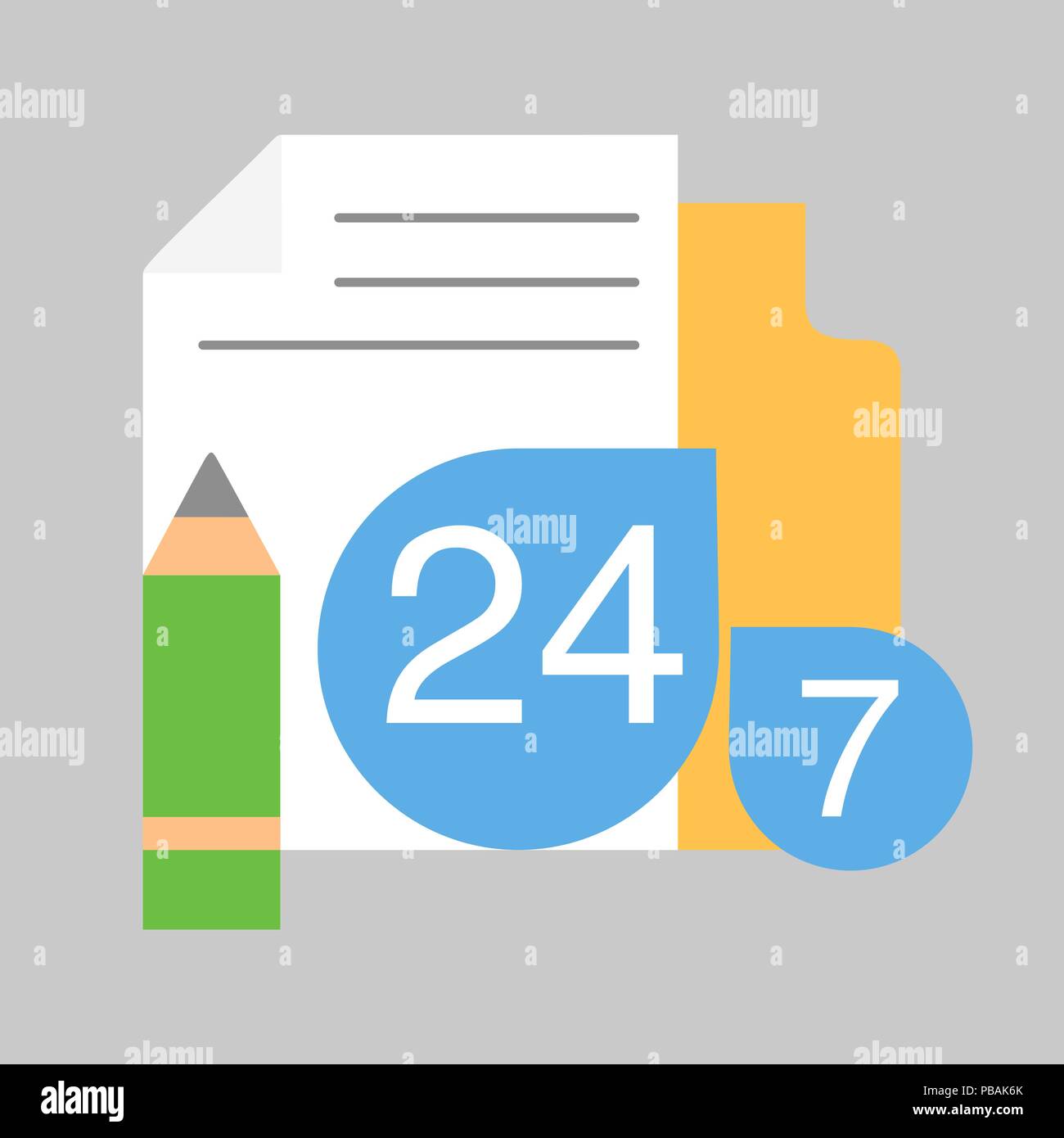 24 hour room service icon hi-res stock photography and images - Alamy