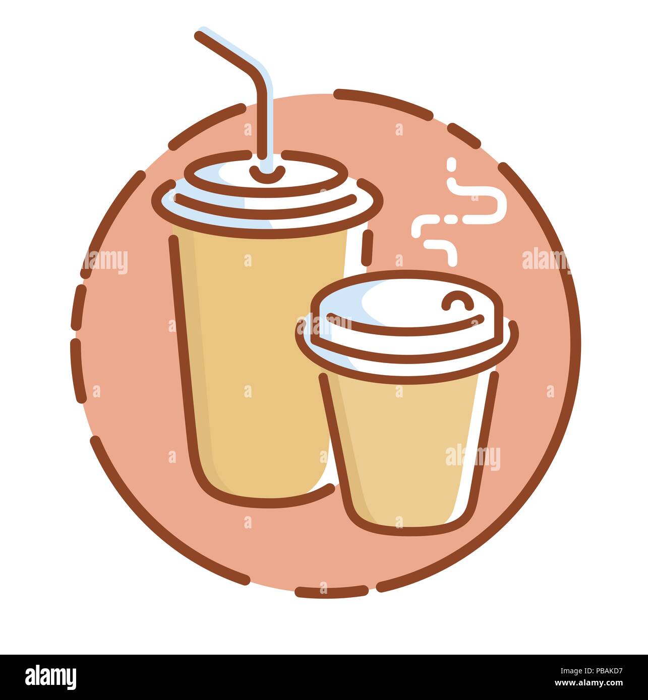 Take away glass Stock Vector Images - Alamy