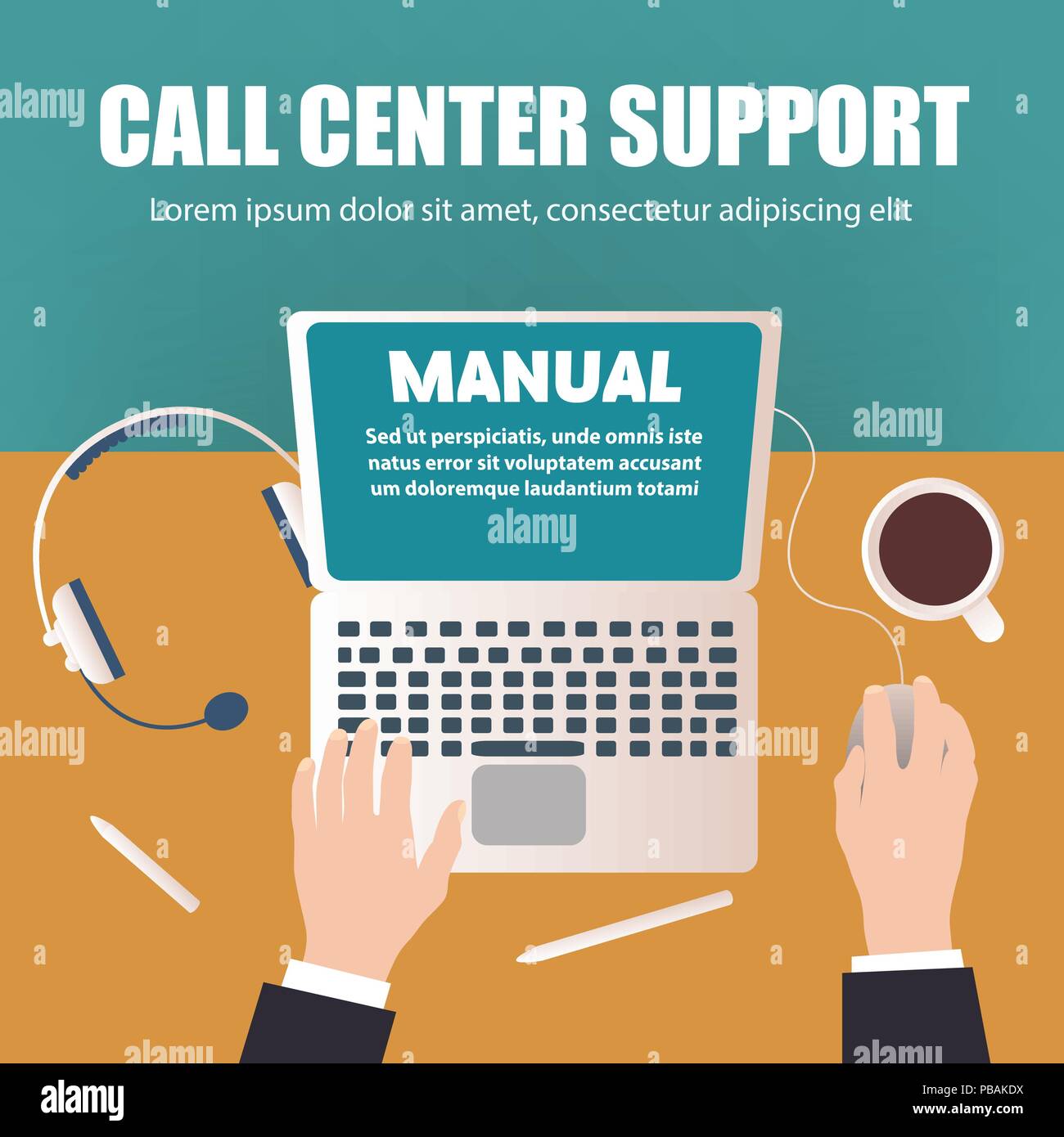 Concept desktop Stock Vector Images - Alamy