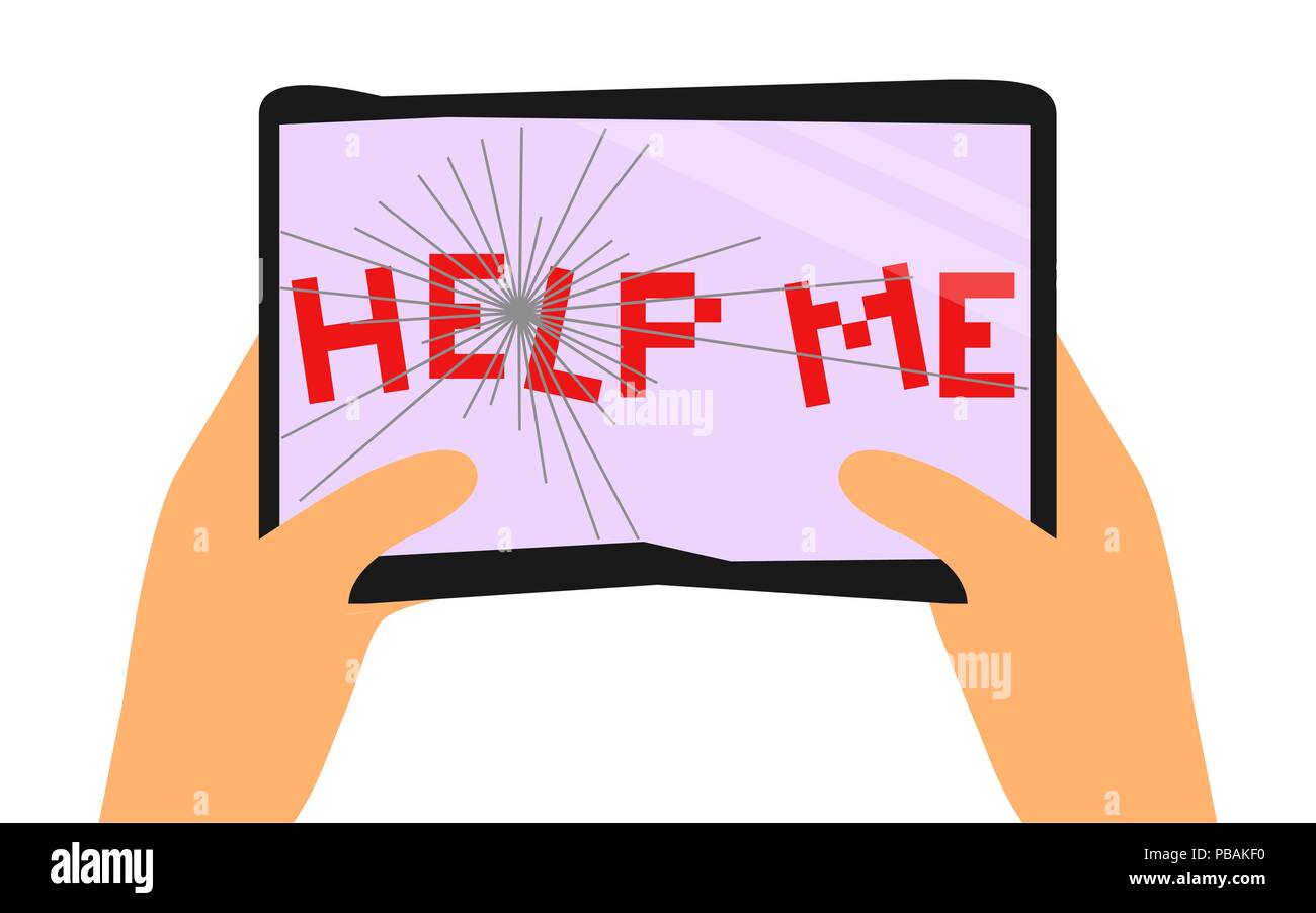 Broken Tablet Clipart