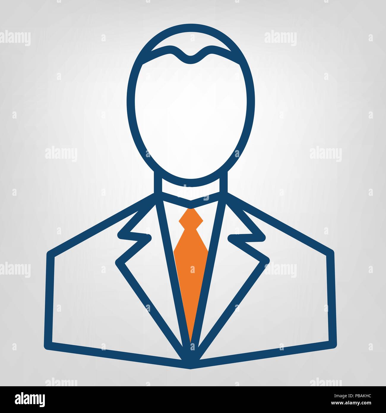 Orange tie icon flat Stock Vector Images - Alamy