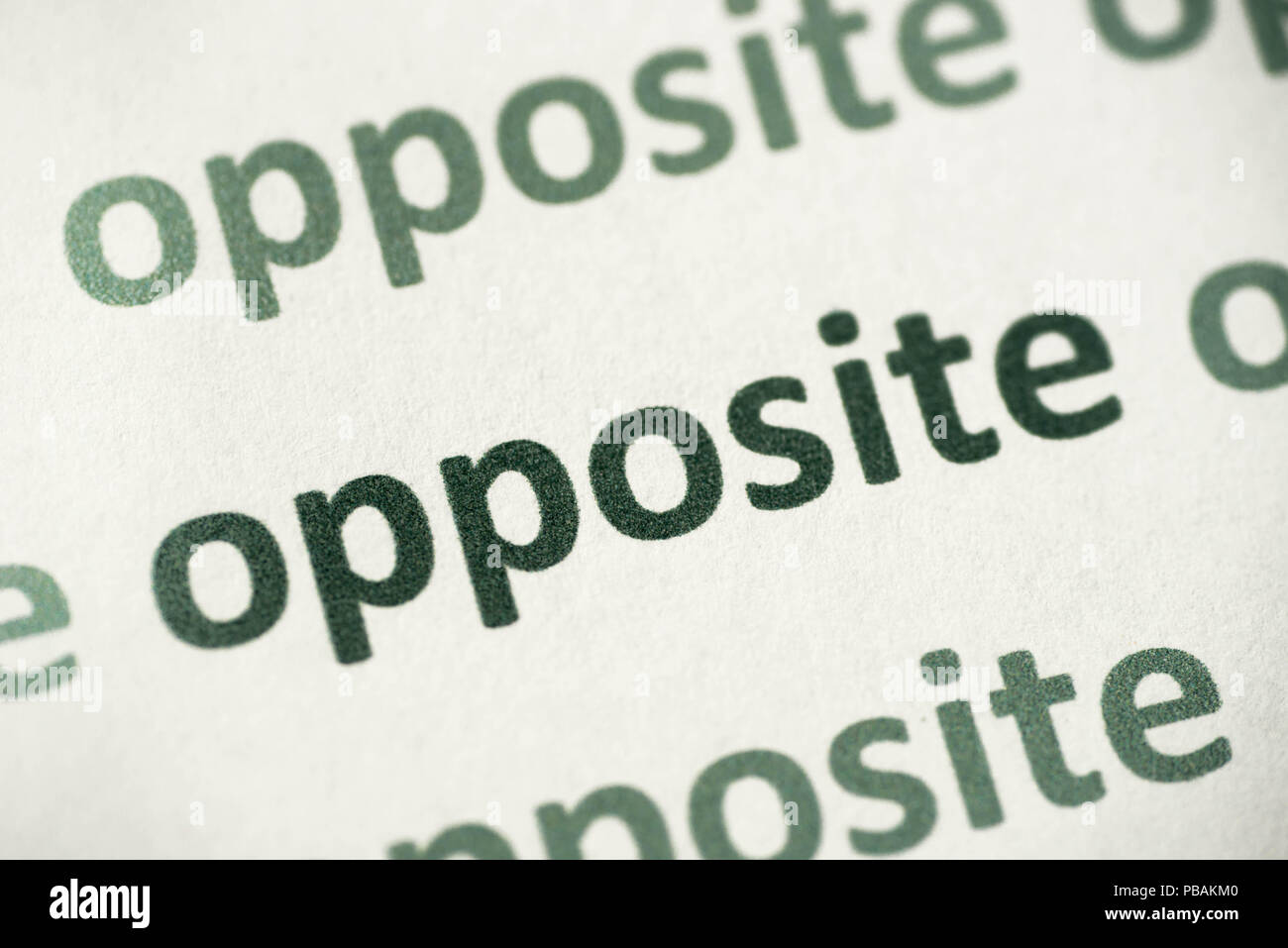 Opposite words hi-res stock photography and images - Alamy