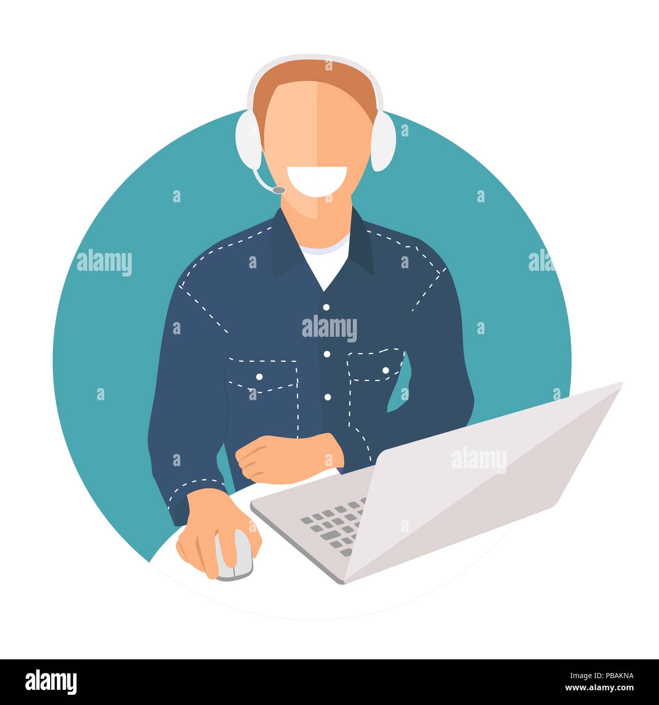 Smiling center Stock Vector Images - Alamy