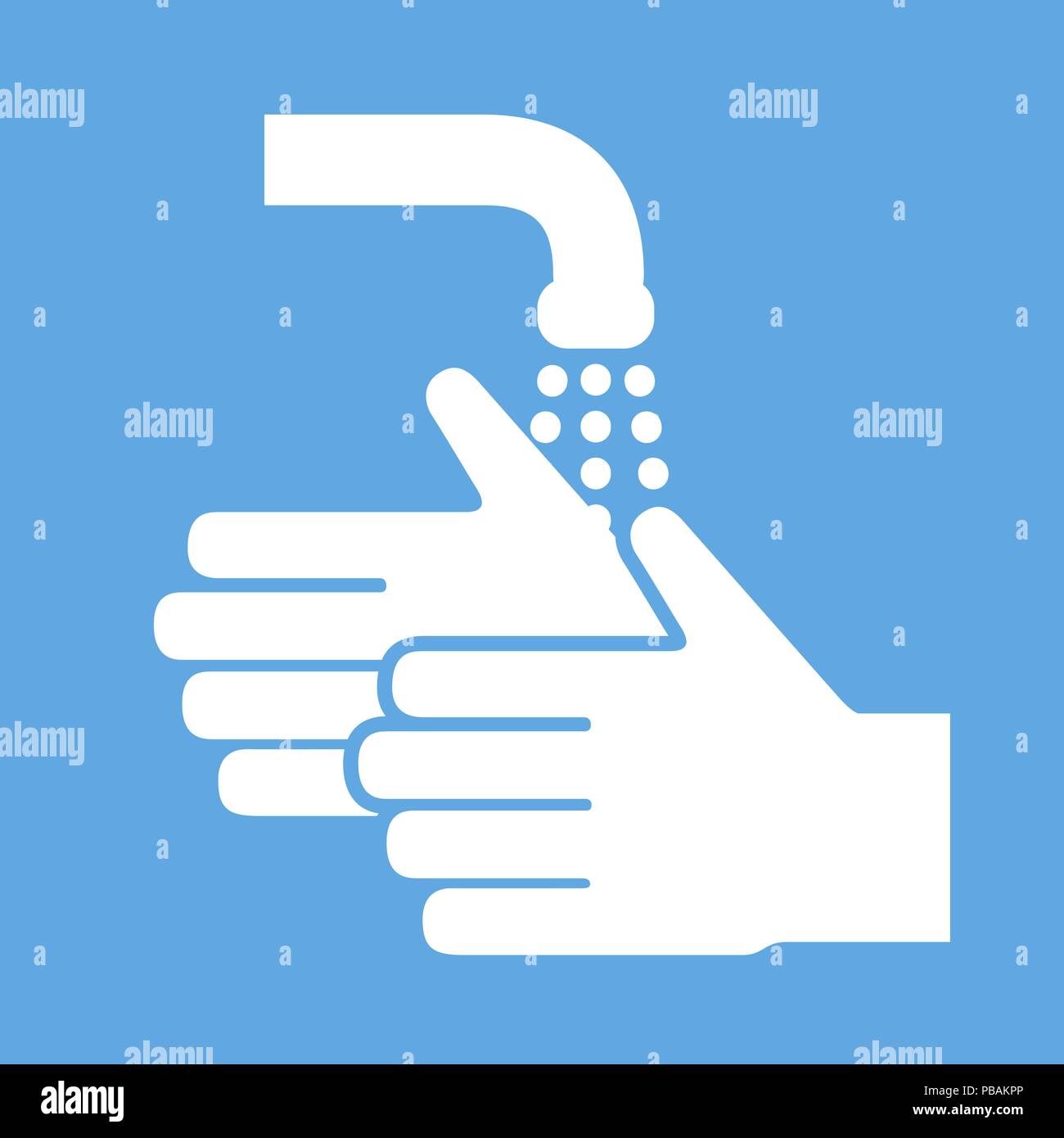 Wash your hands icon hi-res stock photography and images - Alamy