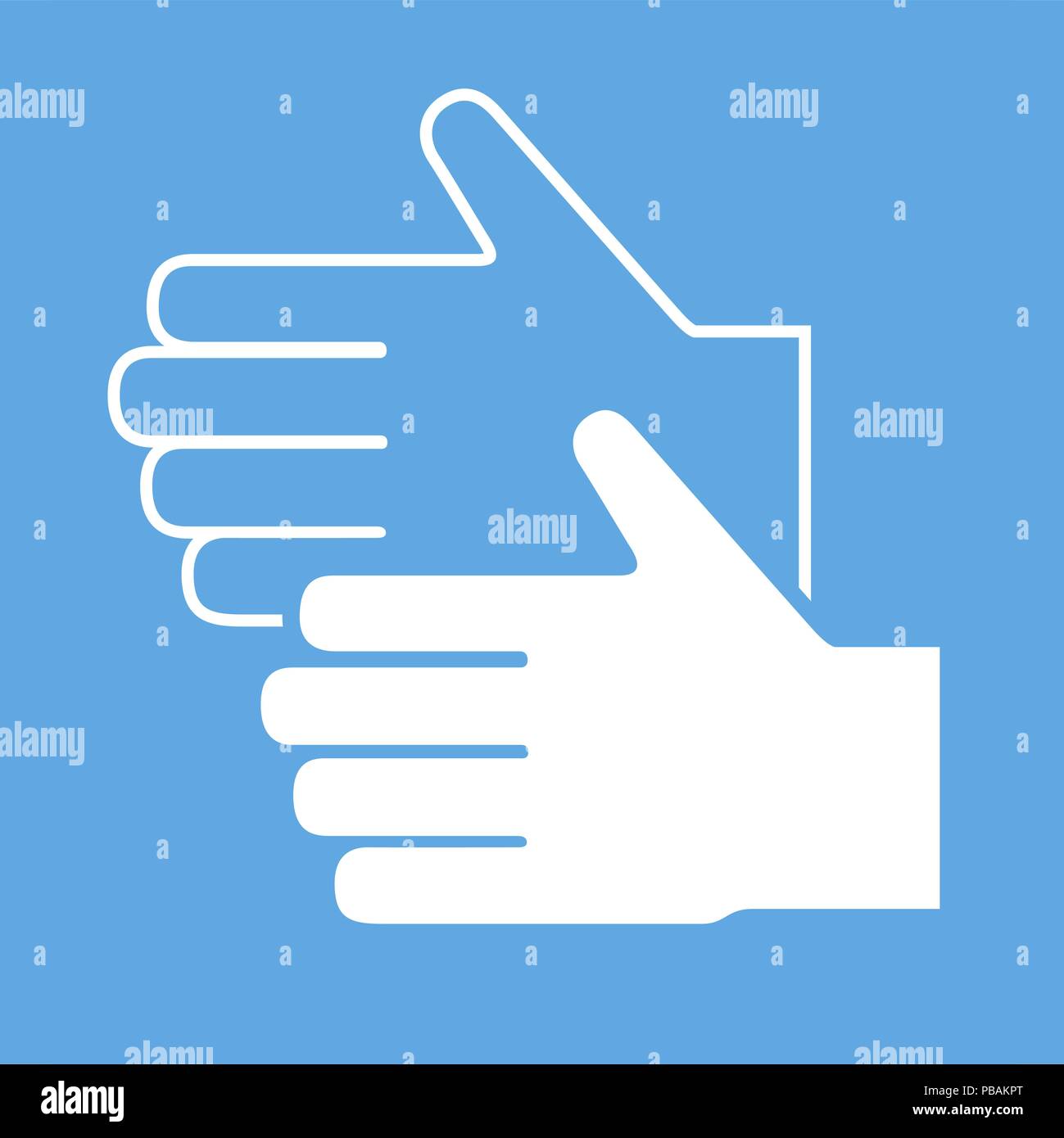 Hand and glove icon, vector sign Stock Vector Image & Art - Alamy