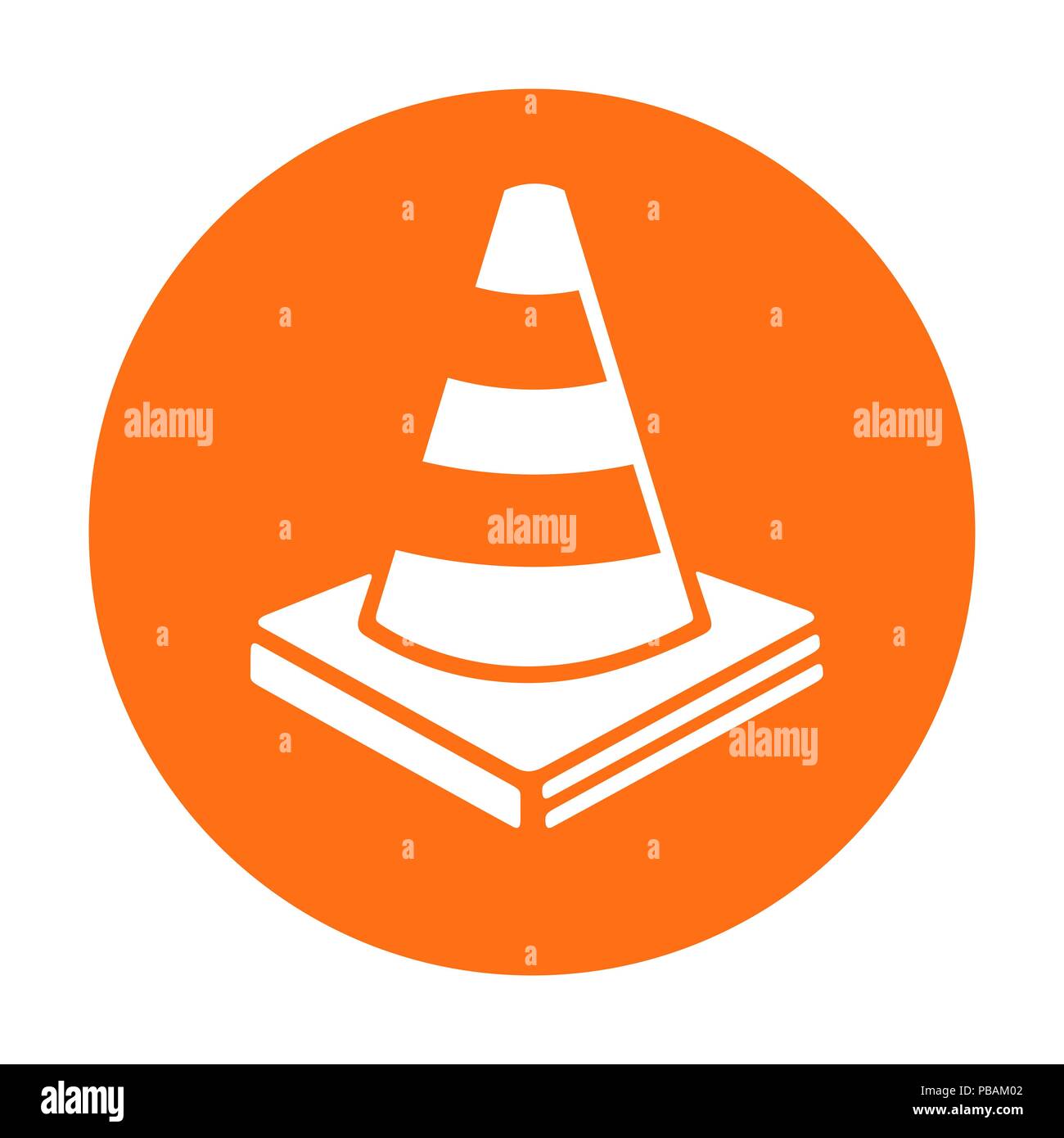 Traffic cone, futuristic vector icon Stock Vector Image & Art - Alamy