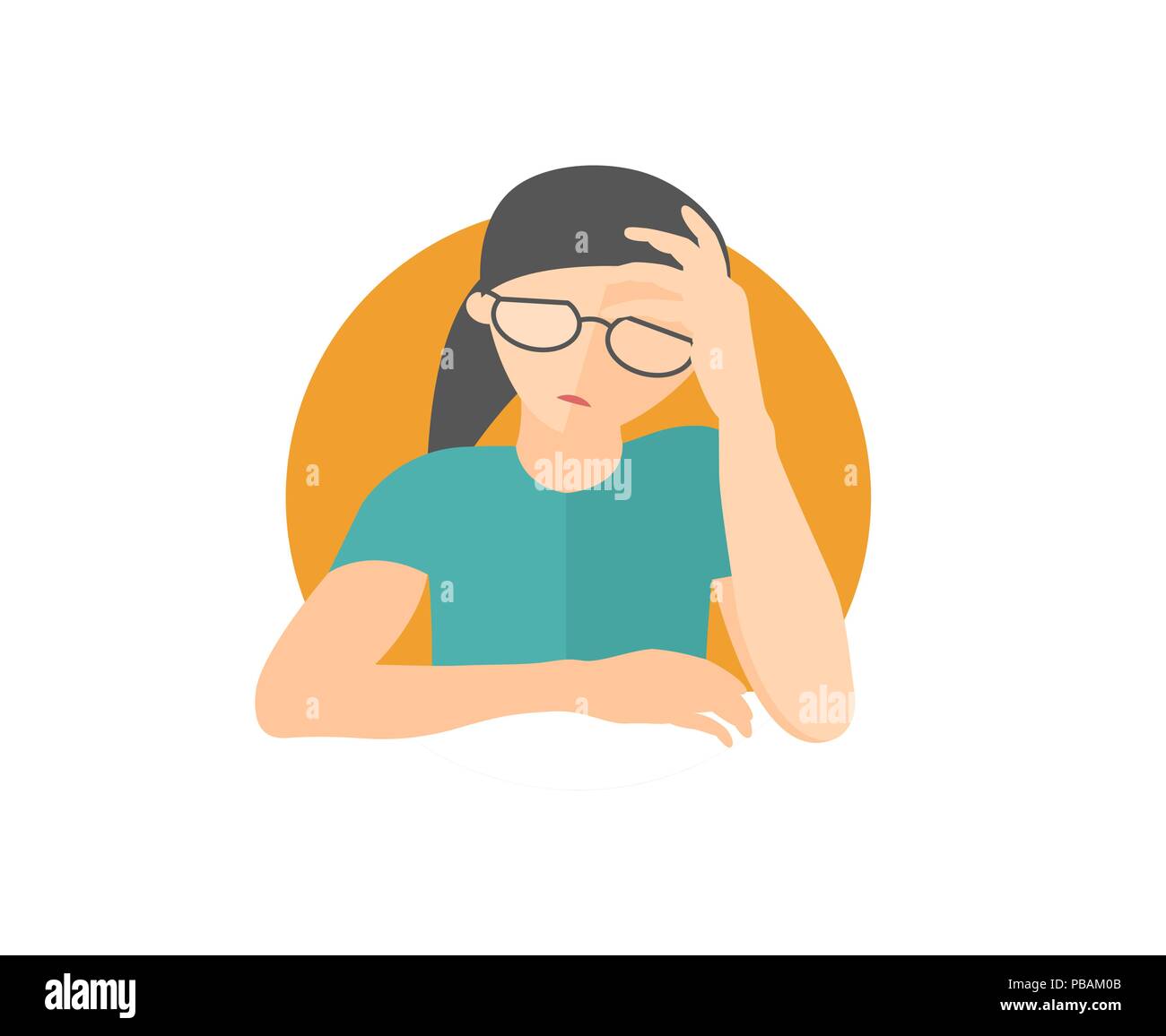 Sad sore Stock Vector Images - Alamy