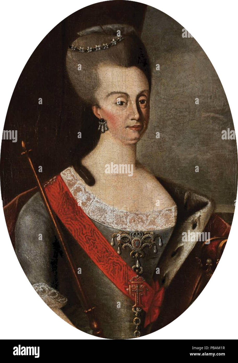 1256 Retrato da Rainha Dona Maria I Stock Photo - Alamy