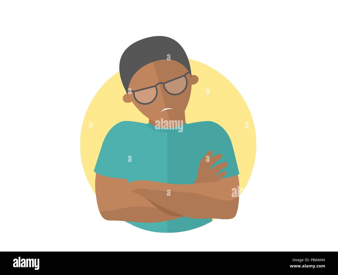 Handsome african guy in Stock Vector Images - Alamy