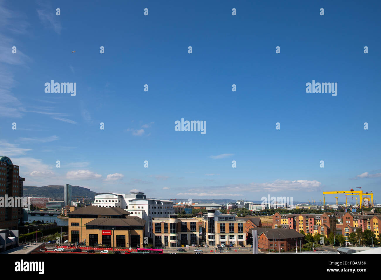 Belfast Skyline - view of Belfast Stock Photo - Alamy