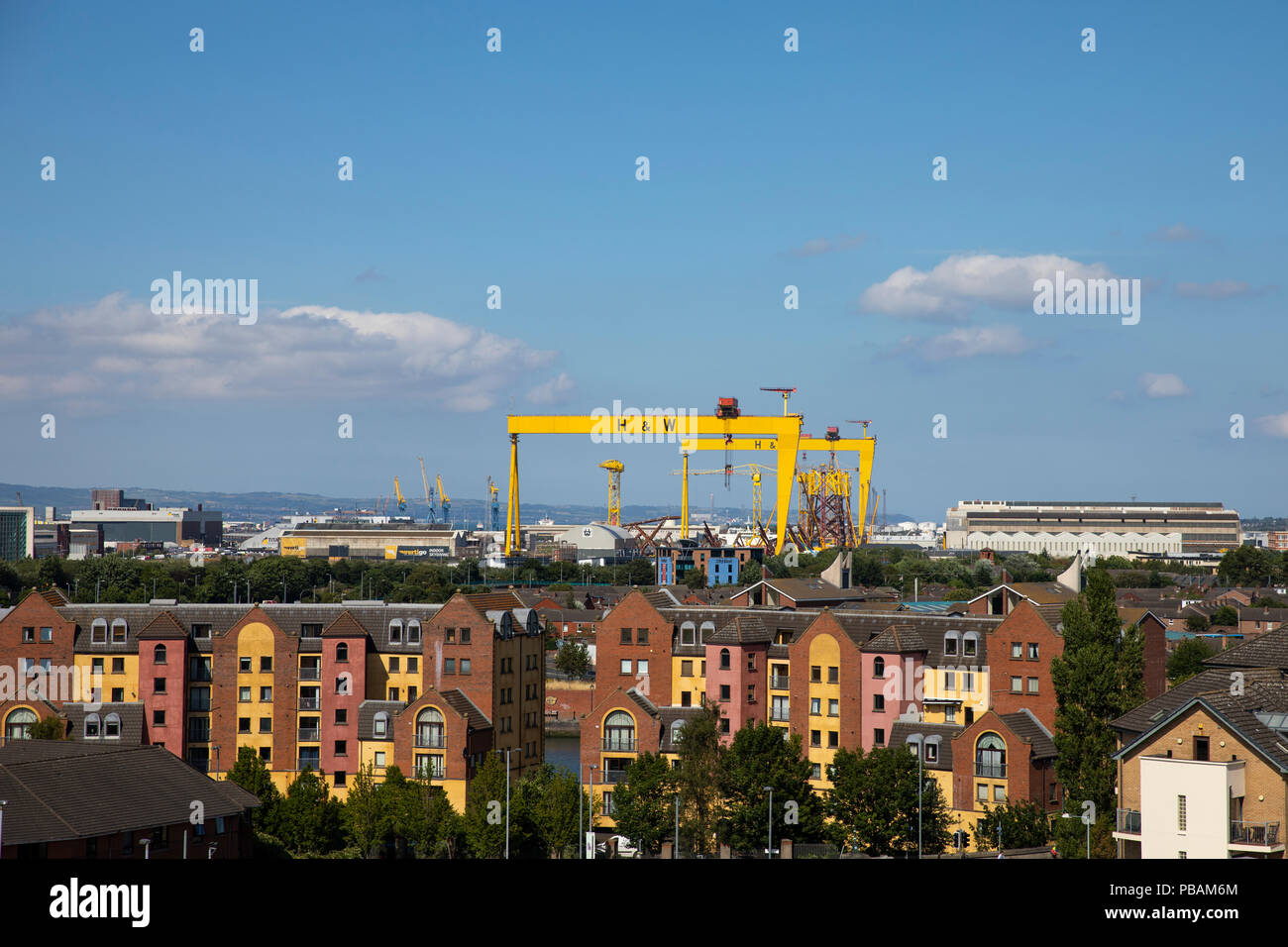 Belfast Skyline - view of Belfast Stock Photo - Alamy
